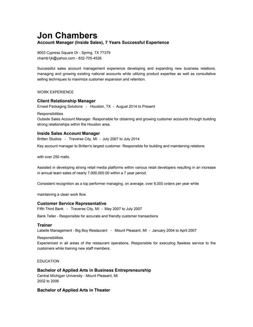 Resume garry vanamburg_edited2 | PDF