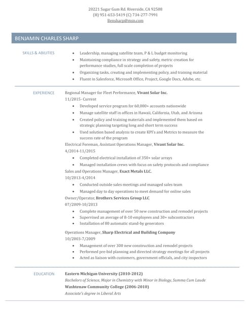 Kaleb Vargo Resume | PDF