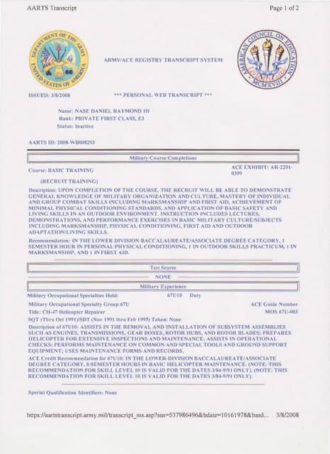 PHR Certificate Daniel Nase | PPT