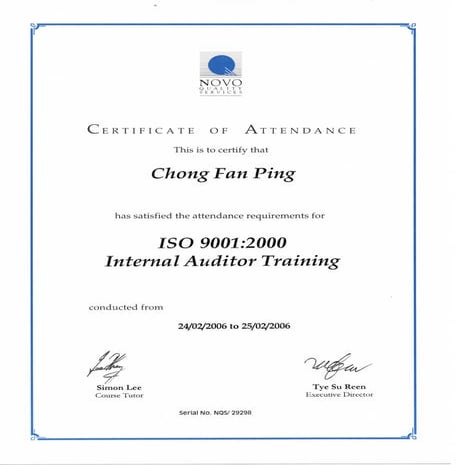 ISO 9001 Training | PDF