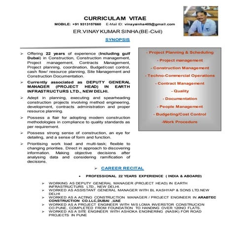 Vinay Sinha Updated Resume (1) | DOCX