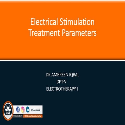 Electrotherapy For Physiotherapy Students Pptx