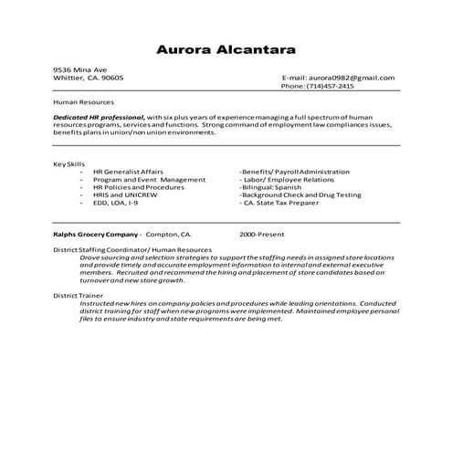 Sandra's Resume (1) | DOCX