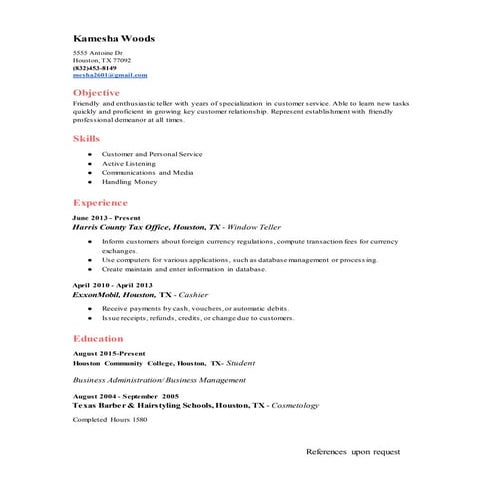 Lilac Alencaster Resume | DOCX