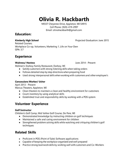 Blake Brooks Resume | DOC