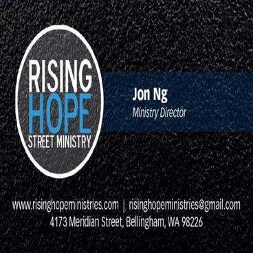 Rising Hope business card | PPT