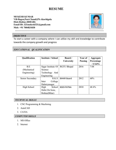 normal resume | DOCX
