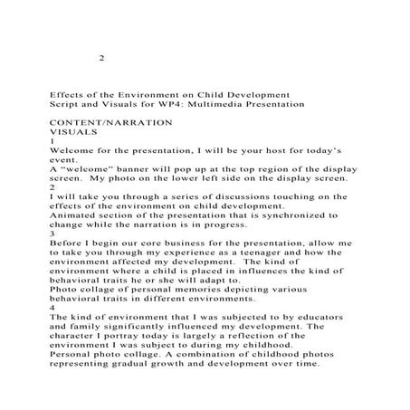2Effects of the Environment on Child DevelopmentScript.docx