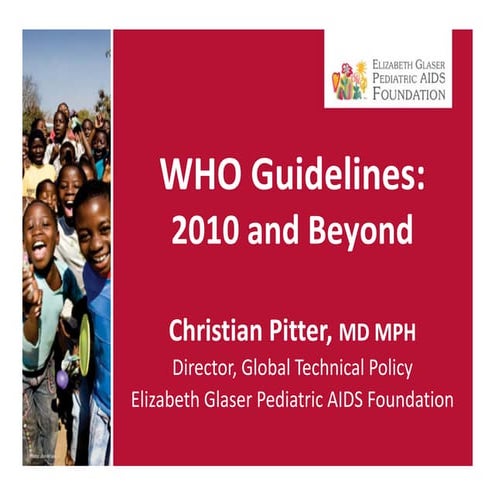 2 egpaf approach and activites who_vienna 2010 | PPT