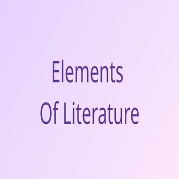 Creative Writing - Conceptualizing Character, Setting, and Plot for One ...
