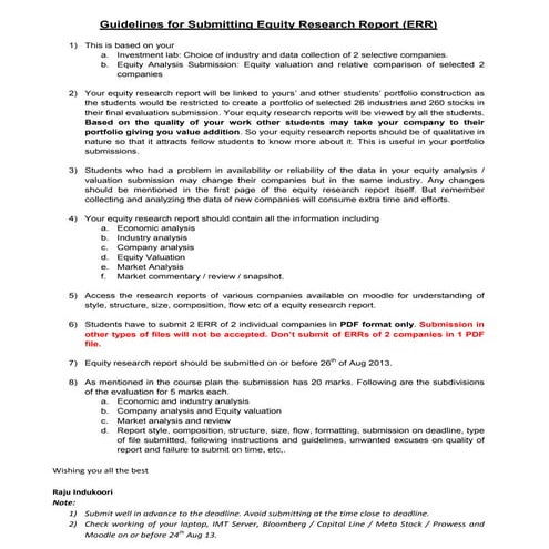 2 equity research report | PDF