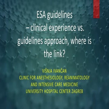 2 esa guidelines pbm2 | PDF