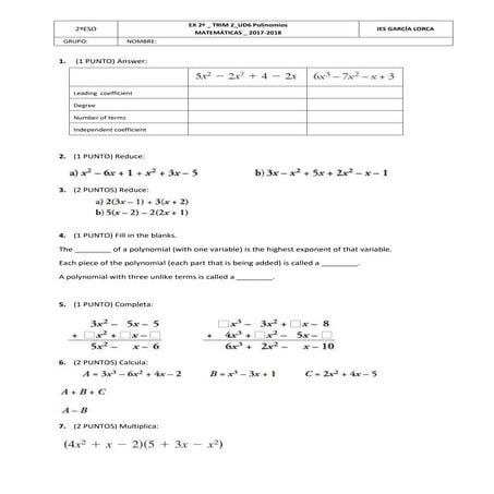 2 eso ex 2_ev2_polynomials cyd | PDF