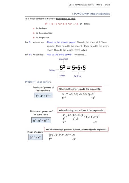 Reverse power rule | PPT