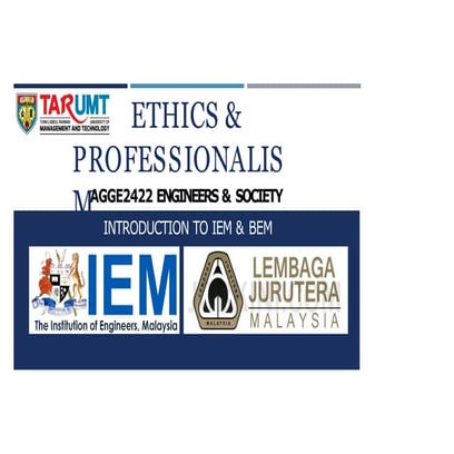 Route to Professional Engineer through IEM/BEM in Malaysia. | PDF