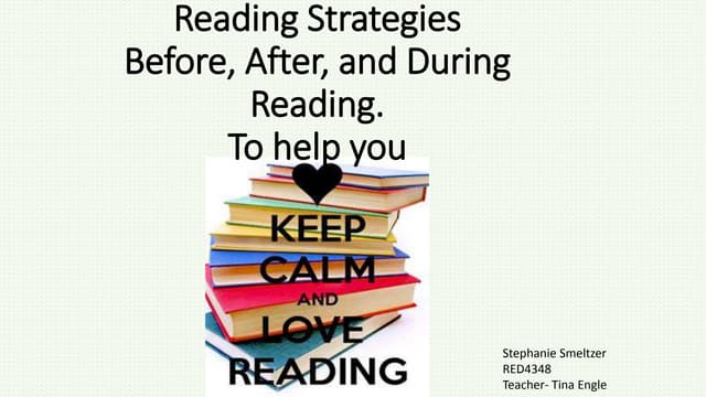 Reading Comprehension Strategies | PPTX