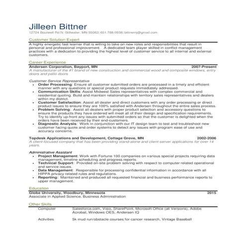 JB Resume | PDF