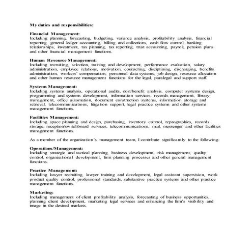 My duties and responsibilities | PDF