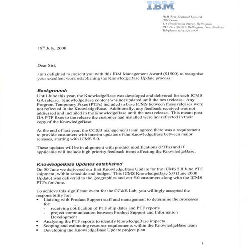 IBM Mgmt Award | PDF