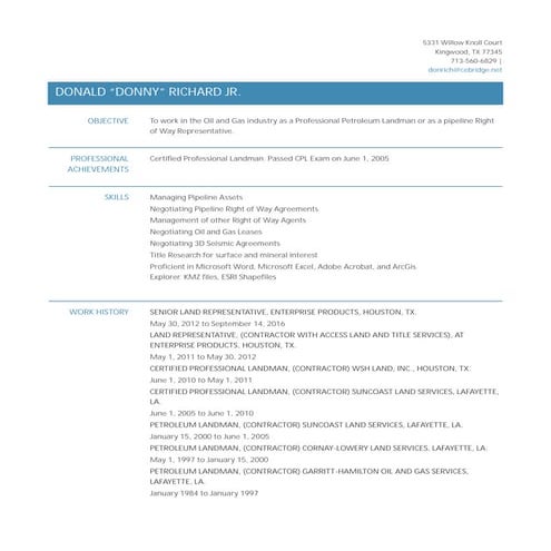 Donny Richard Resume 2016 | PDF