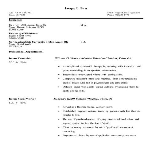 George Alexander's resume. January. 2017 | DOCX