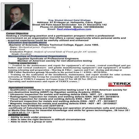 C.V. khaled galal - new(1) | PDF