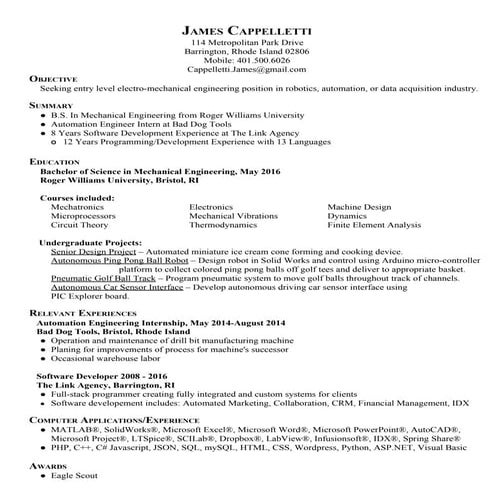 James Cappelletti presentations