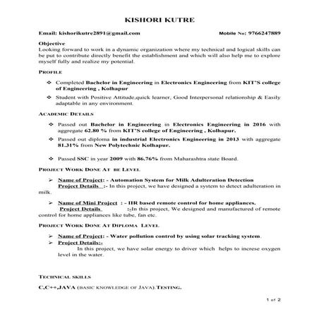 durga resume new | DOC