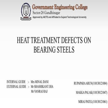 Heat Treatment Defects and their Remedies | PPTX