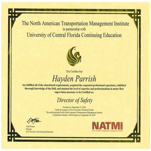Safety Director Certification | PDF