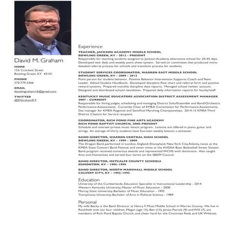David Graham presentations
