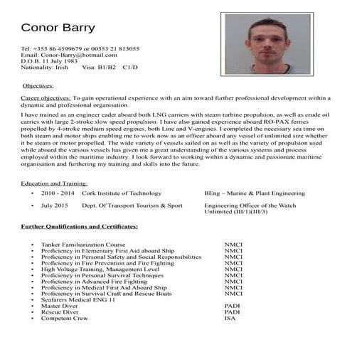 conor new CV | DOC