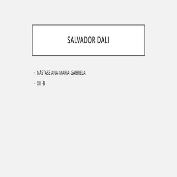 Salvador Dali | PPT
