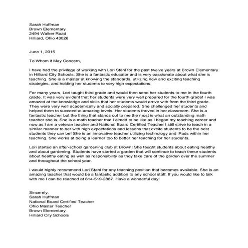 Sarah's letter | PDF