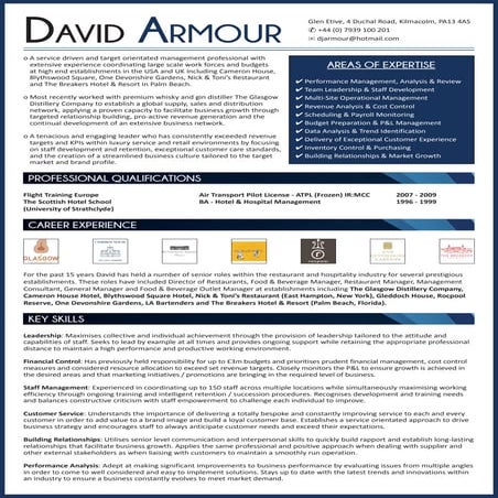 David Armour CV v2.0 | PDF