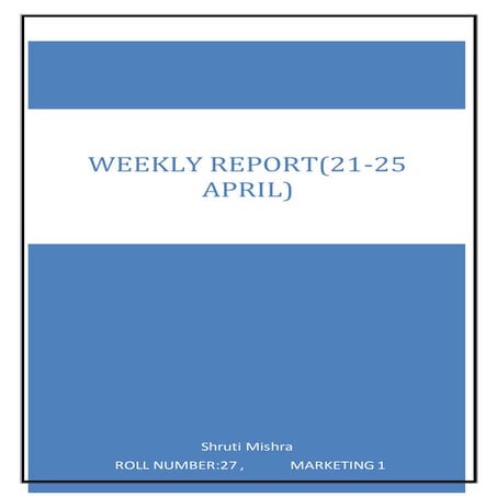 week 1 report | PDF