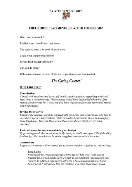 Hospital catering | PPT