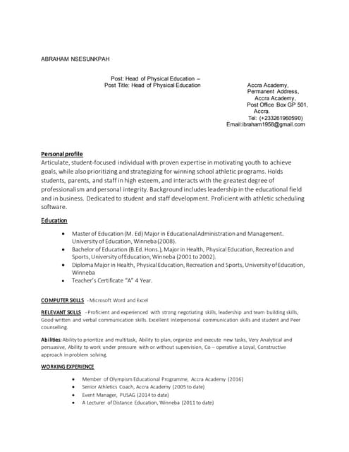 Mazen CV | DOC | Soccer | Sports