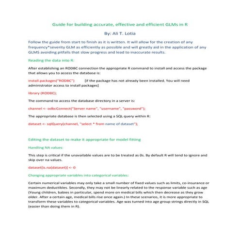 Guide for building GLMS | PDF