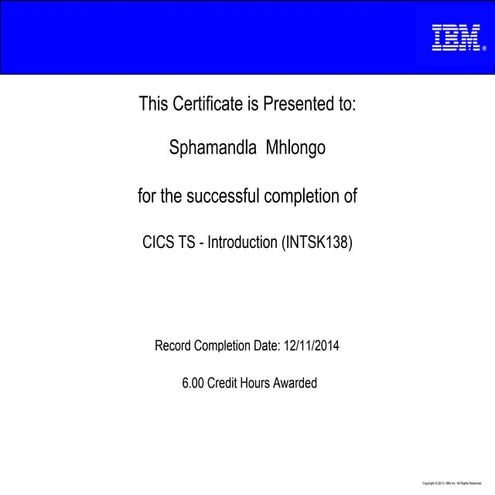 CICS TS Introduction | PDF