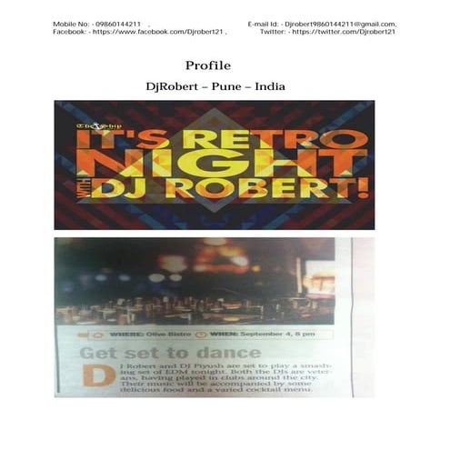 Djing Profile for Robert | PDF