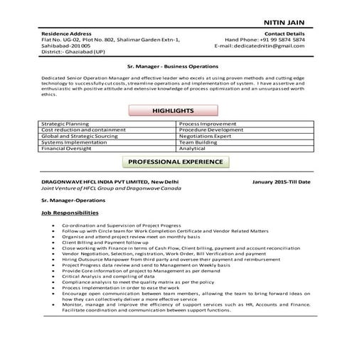 vinod Resume. docx | DOCX