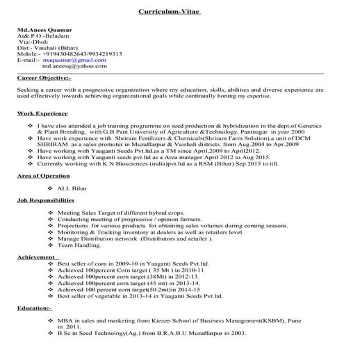 Sathish Resume Template New July | DOC