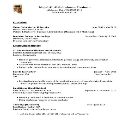 CV(Resume)Majed | PDF