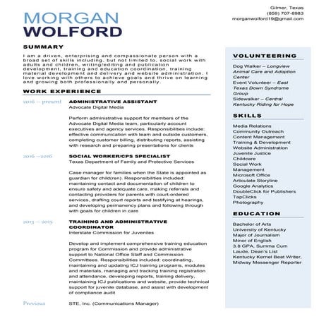 2017 Resume_MW | PDF