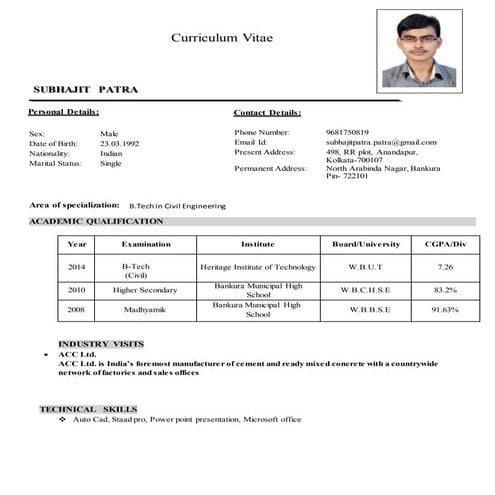 Curriculum Vitae | PDF