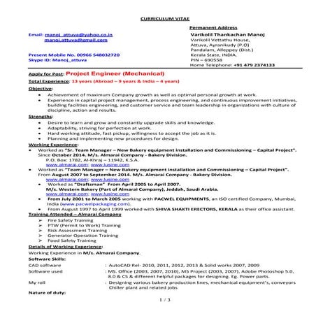Manoj_Resume_2015 | PDF