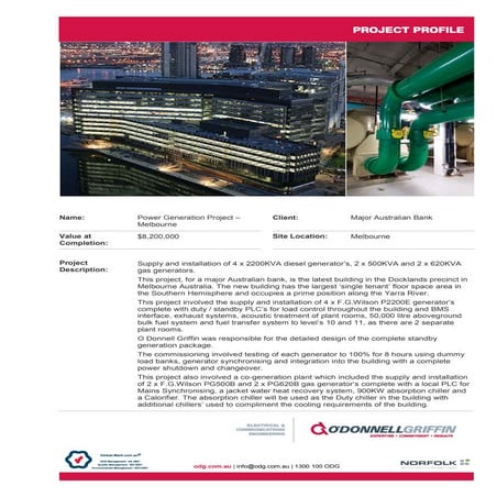 Power+Generation+Project+-+Melbourne | PDF