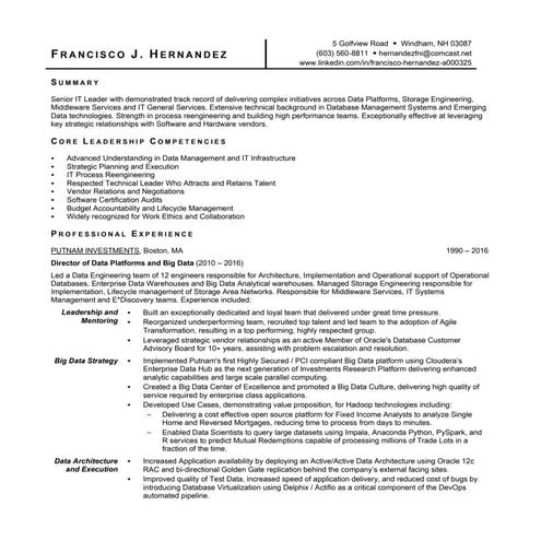 Xavier Boex Resume | PDF