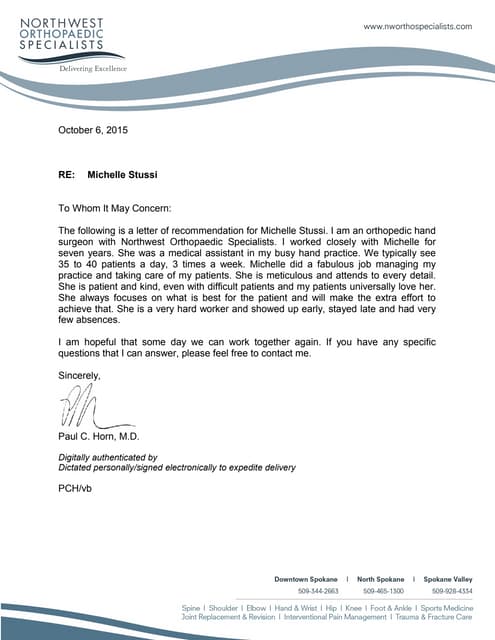 letter of recommendation Dr Patel | PDF